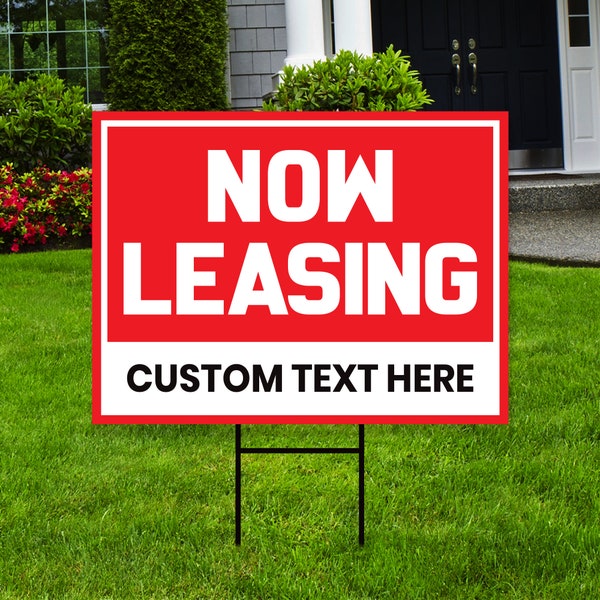 Leasing Lawn Sign - Etsy