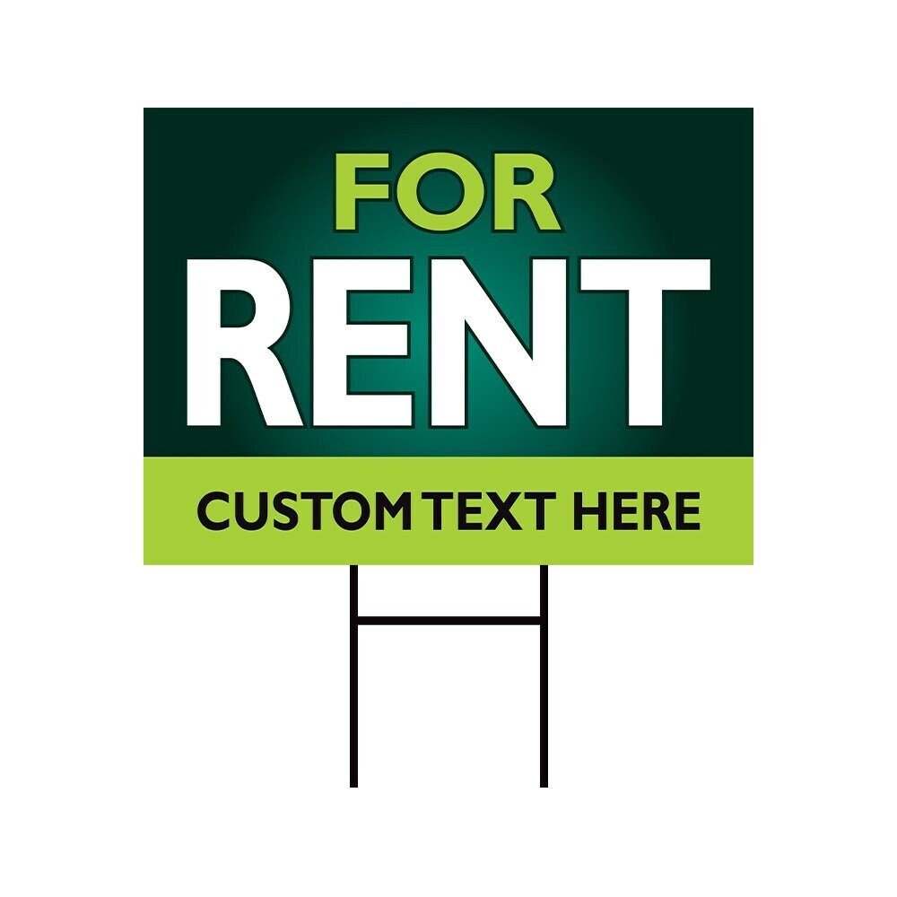 For Rent Yard Sign Personalized 24 X 18 Visible - Etsy
