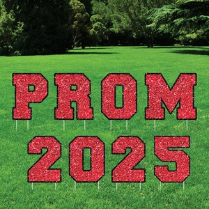 Prom 2025 Graduation Yard Sign Letters, Prom Graduation Yard Cutouts ...