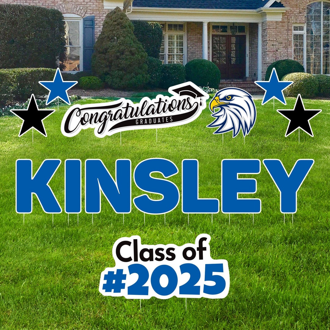 Personalized Graduation Yard Sign Letters 18", Custom Graduation Yard ...