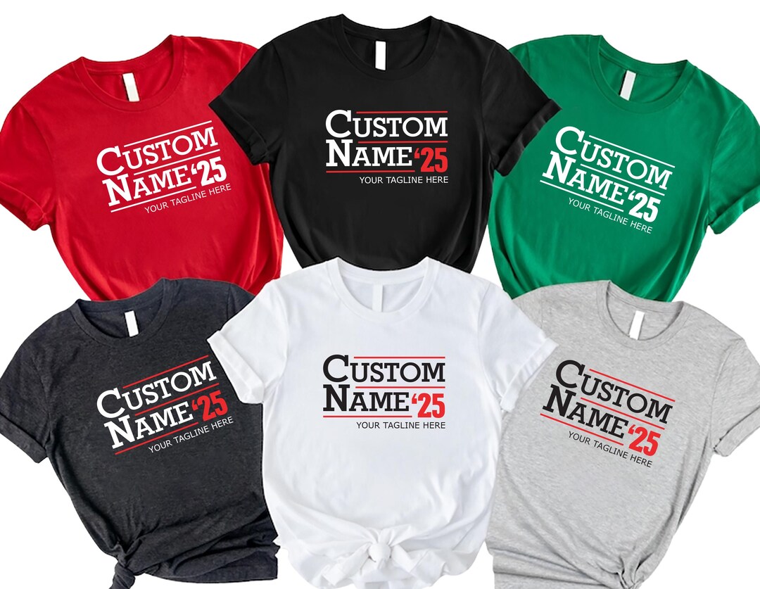 Custom 2025 Election Shirt, Personalized 2025 Presidential Shirt ...