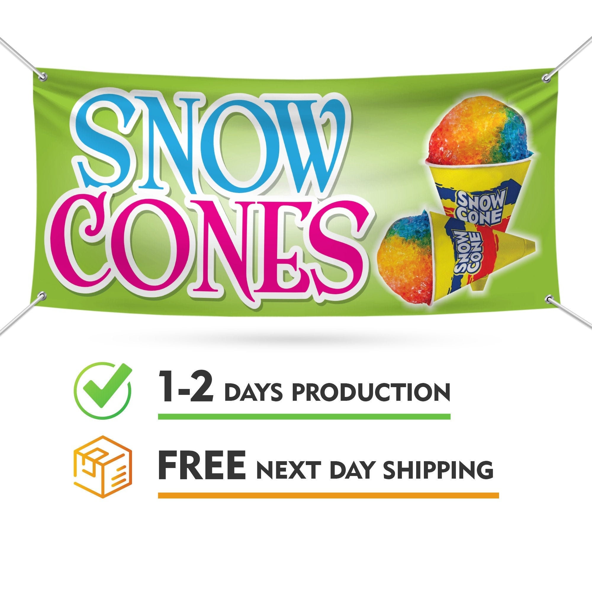 Snow Cone Signs And Banners