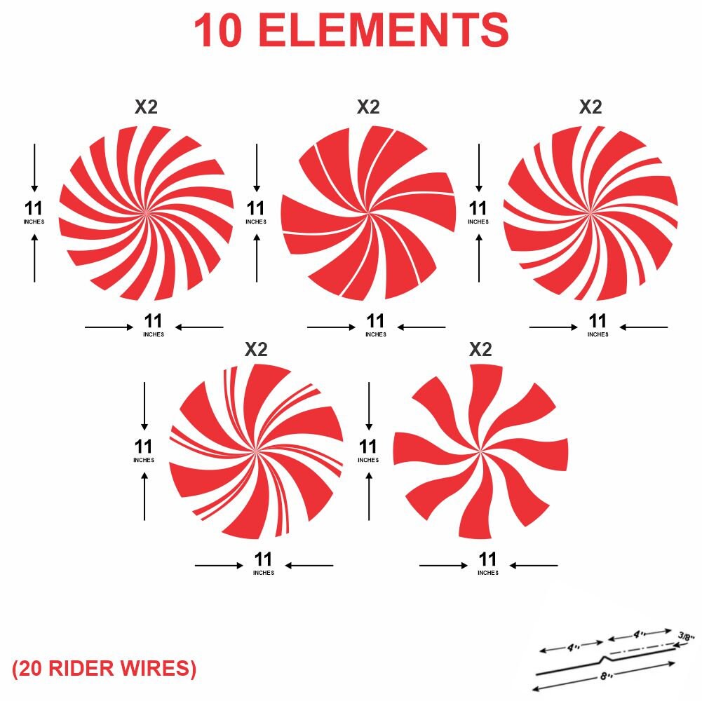 Christmas Peppermint Yard Sign Cutouts Christmas Candy Theme - Etsy