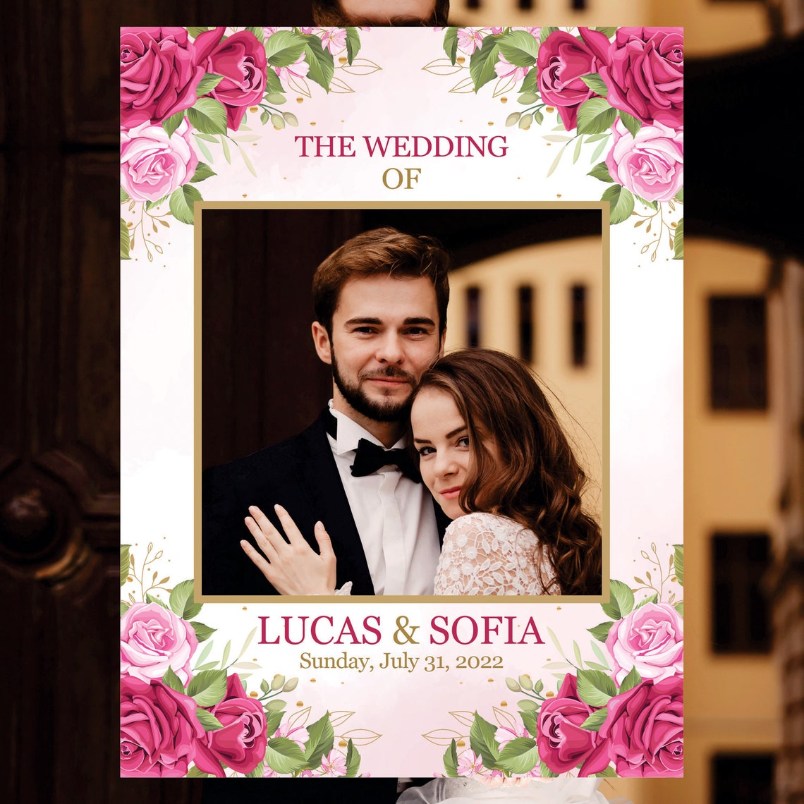 Personalized Wedding Selfie Frame Wedding Selfie Frame Photo - Etsy