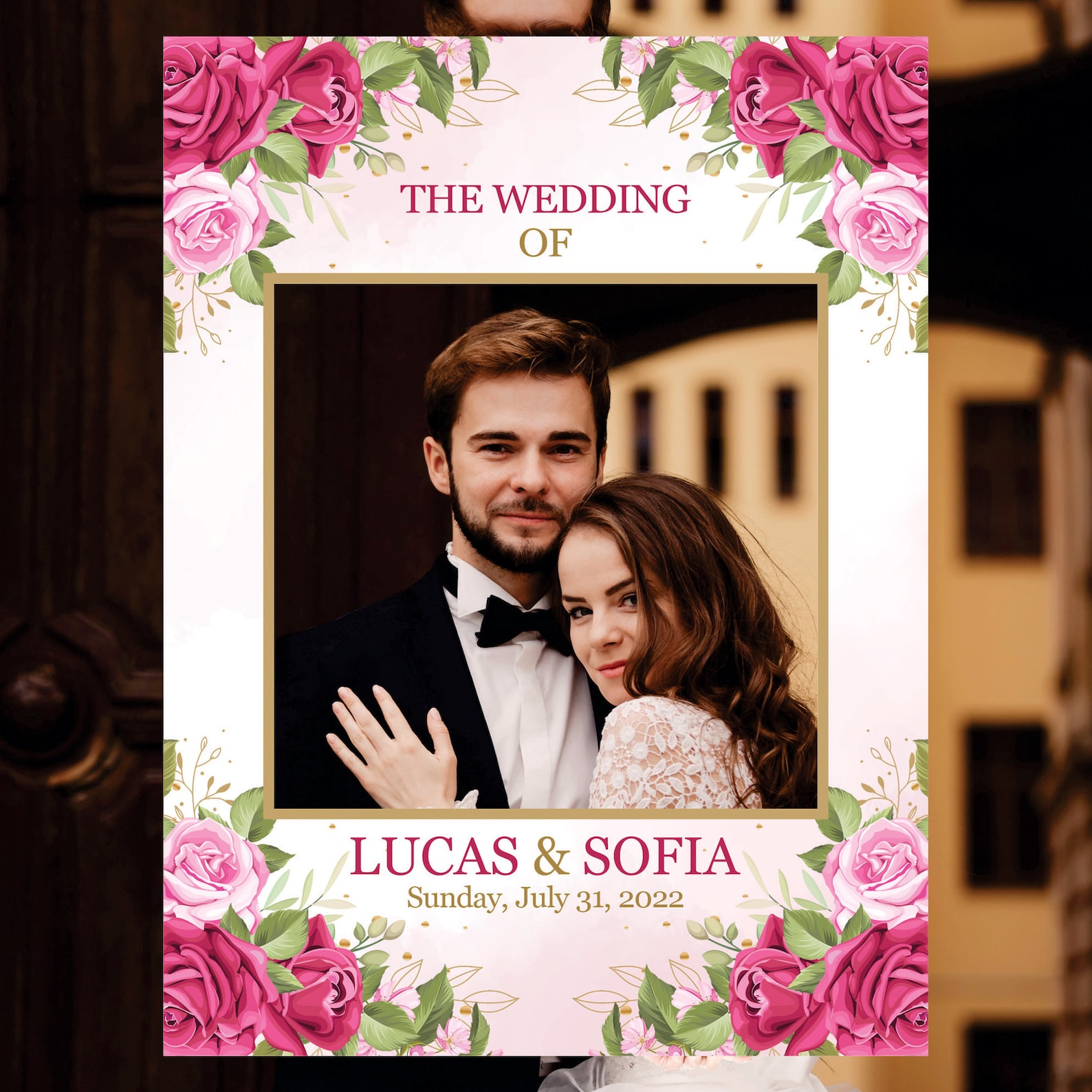 Personalized Wedding Selfie Frame Wedding Selfie Frame Photo - Etsy