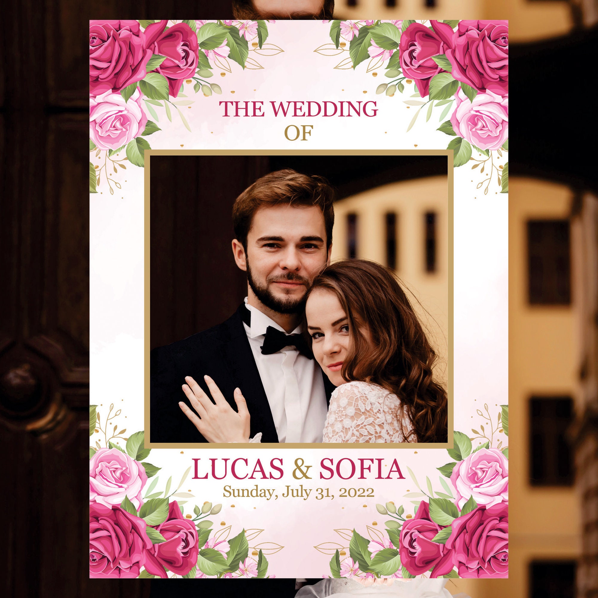 Personalized Wedding Selfie Frame Wedding Selfie Frame Photo - Etsy