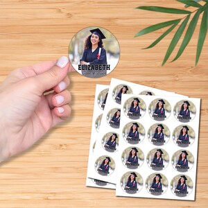 Personalized Photo Graduation 2024 Stickers, Custom Class of 2024 ...