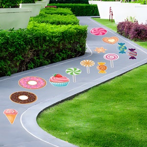 Candy Land Floor Decals, Laminated Removable Floor Graphics, Anti-slip ...