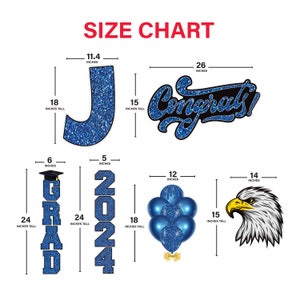 Personalized Graduation Yard Sign Letters 18, Custom Graduation Yard ...