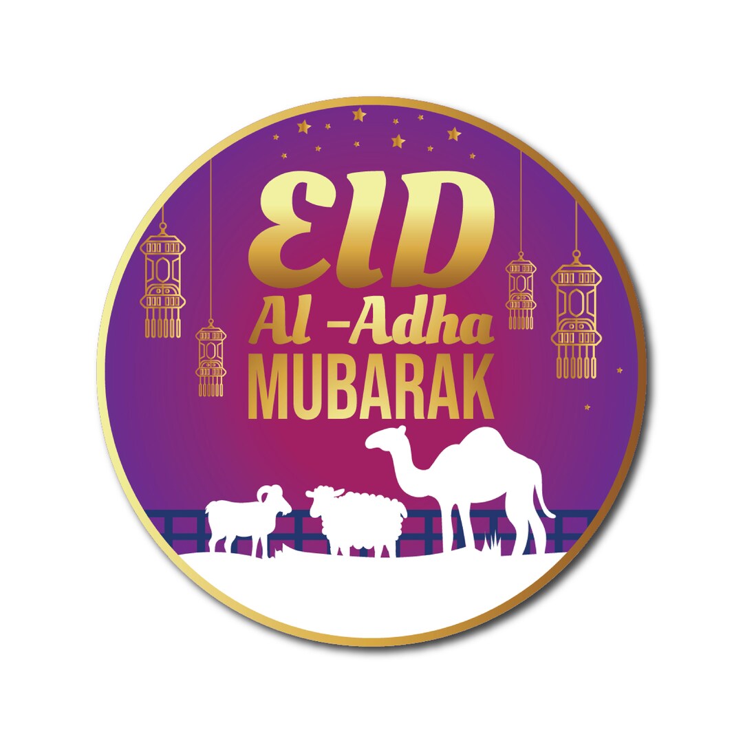 Eid Al Adha Stickers, Eid Mubarak Stickers, Eid Al Adha Labels, Eid ...