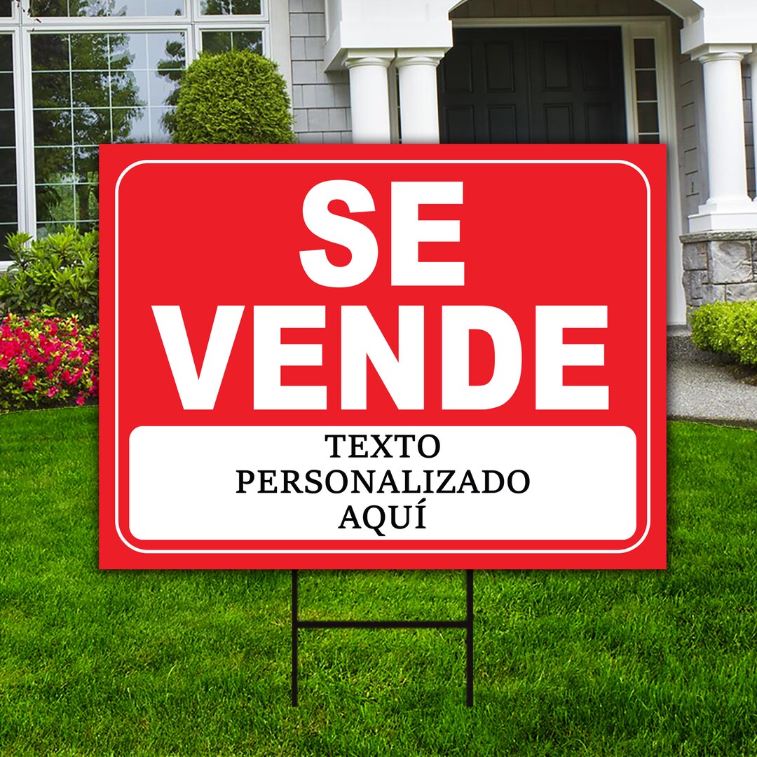 Custom for Sale Yard Sign Personalized - Coroplast Long Lasting Letrero ...