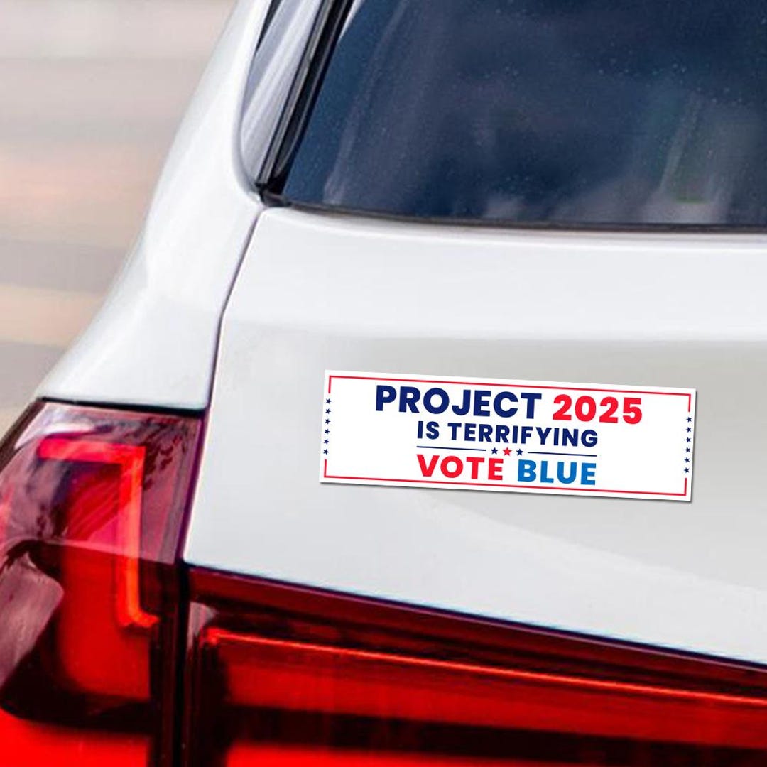 Stop Project 2025 Car Magnet, Vote Democrat 2024 Vehicle Magnet, 2024 ...