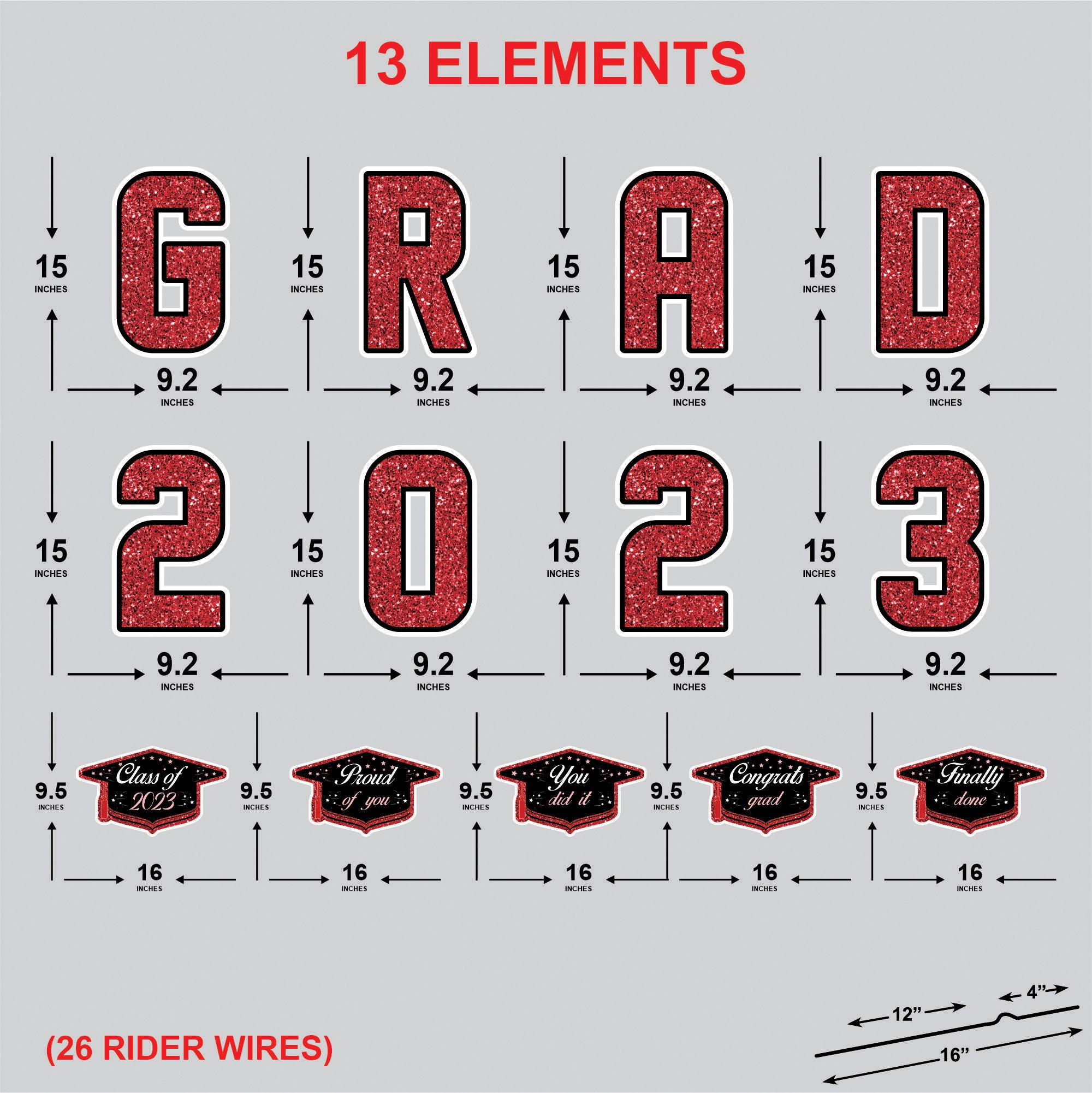 Graduation 2023 Yard Sign Letters Class of 2023 Yard Cutouts - Etsy Finland
