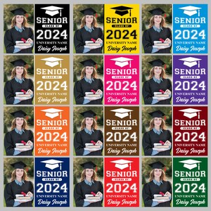 Personalized Graduation Yard Sign 2024 With Photo, 2024 Senior Grad ...