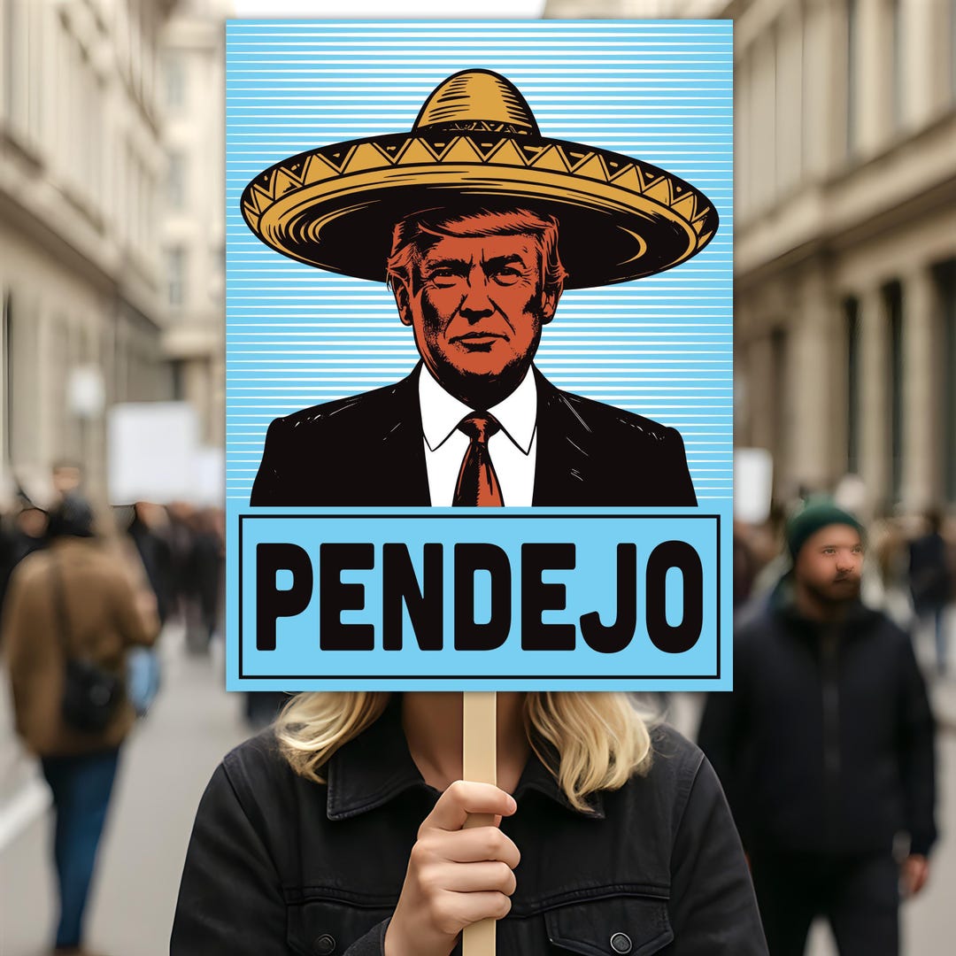 Pendejo No Kings in America Protest Sign, Anti-trump Resistance ...