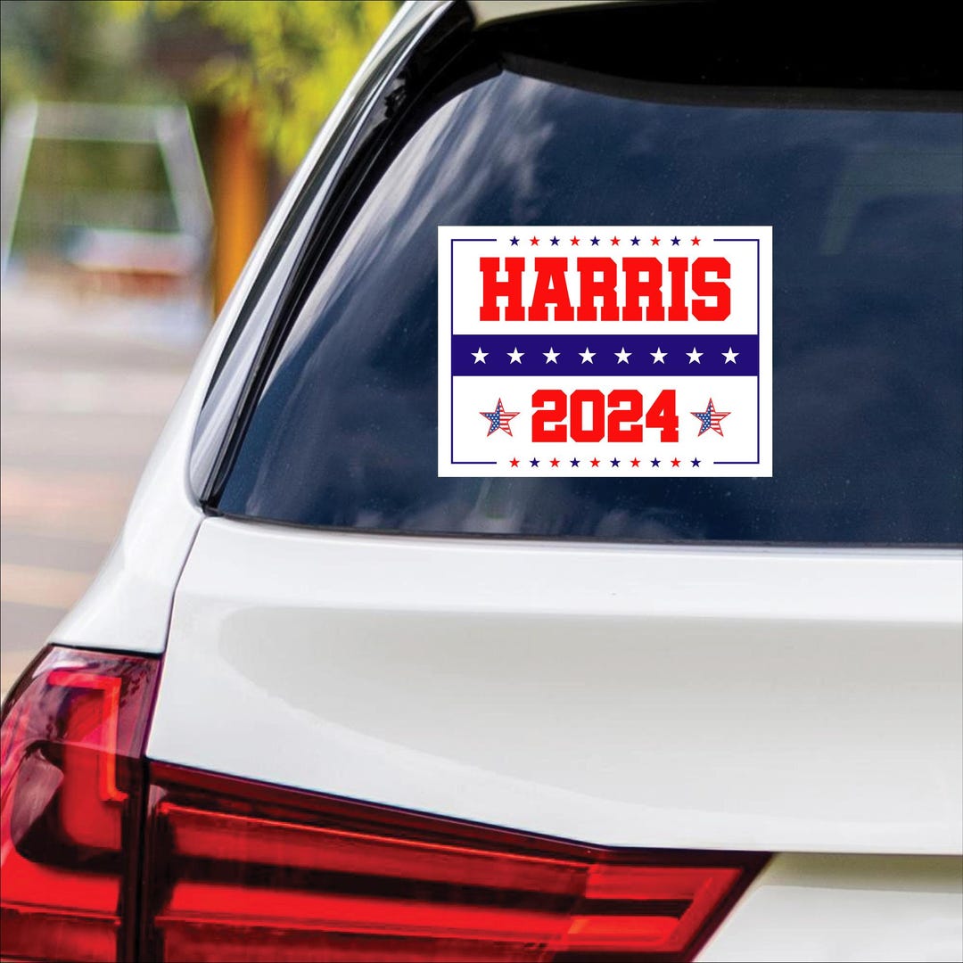Kamala Harris 2024 Sticker Vinyl Decal, Harris for President 2024 Vinyl ...