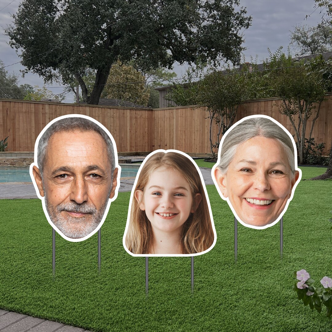 Custom Face Yard Sign, Big Head Cutout for Birthday, Graduation ...