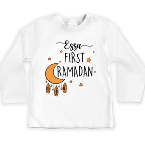 Custom My First Ramadan Baby Bodysuit, Personalized Ramadan Baby Shirt ...