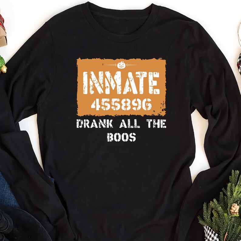 Custom Basketball Softball Halloween Shirt, Inmate Matching Halloween ...