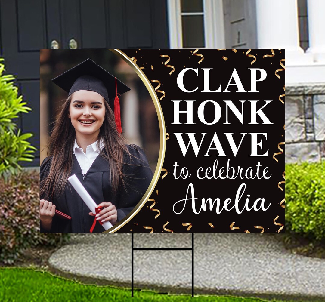 Personalized Graduation Yard Sign 2026 With Photo - Grad Sign, Class of ...