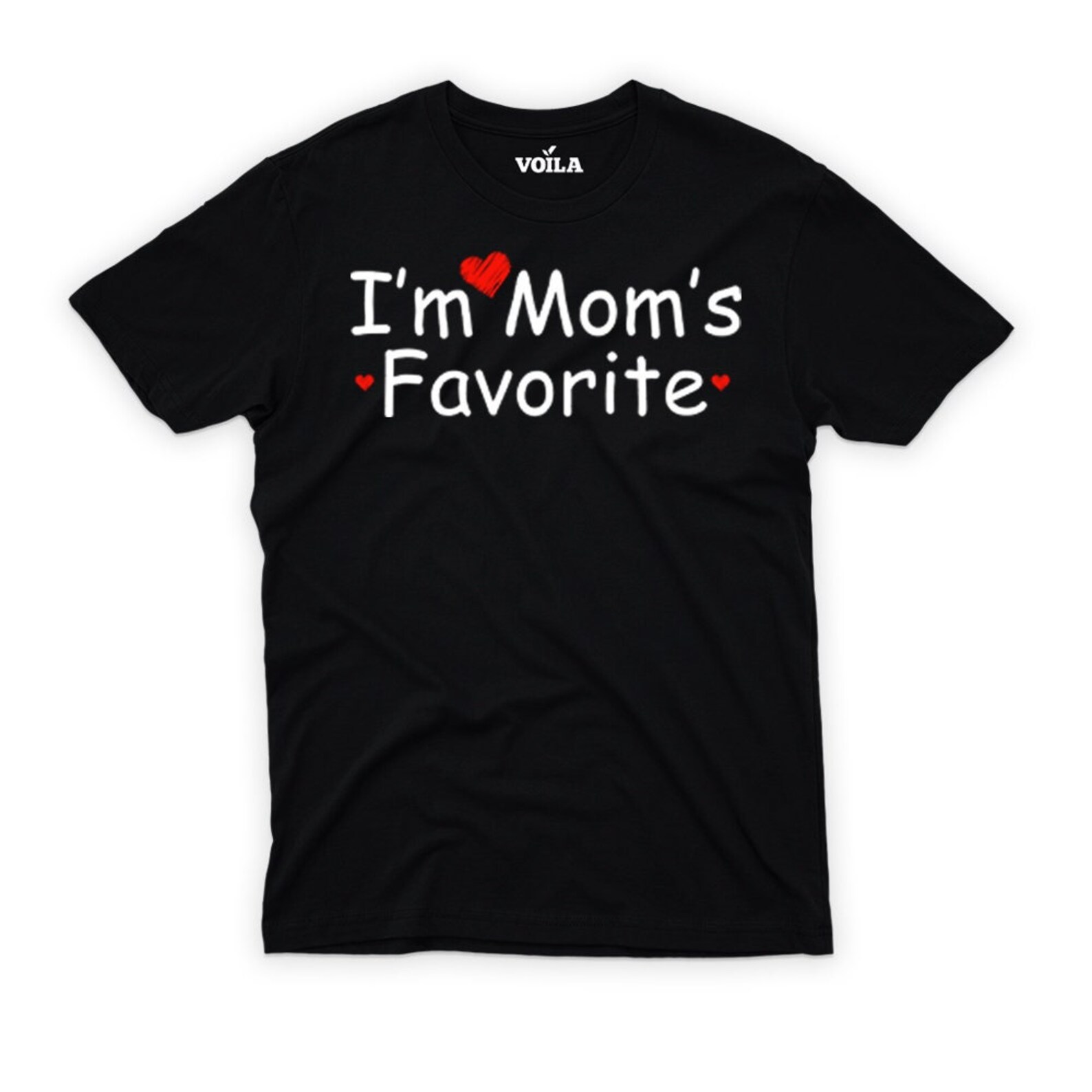 I'm Mom's Favorite T-shirt for Men, Mom's Favorite Women V Neck Shirt ...