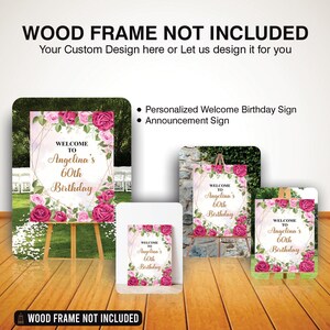 Custom Birthday Foam Board Poster Sign, Birthday Event Custom Printing ...