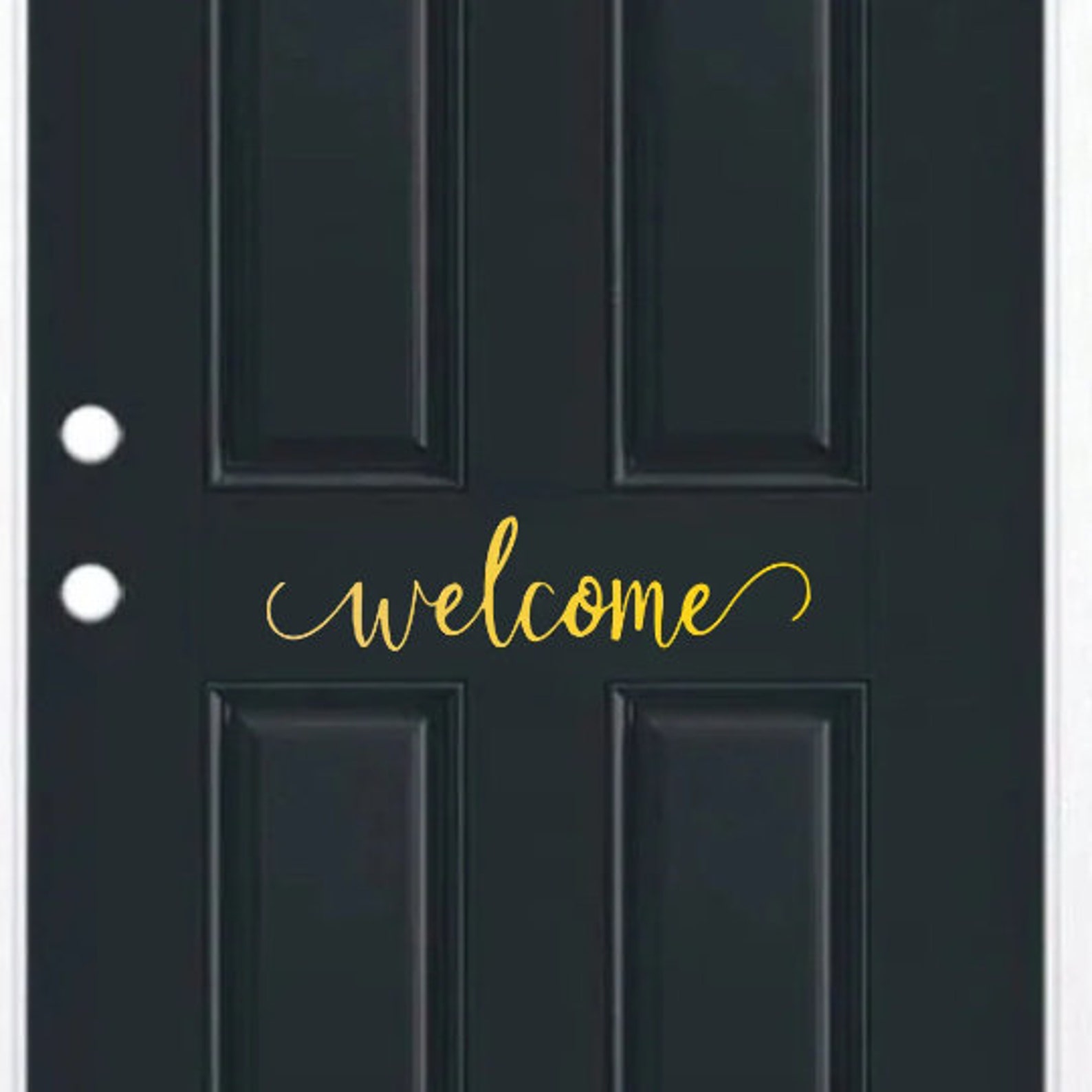 Welcome Door Decal Front Door Welcome Decal Welcome Vinyl - Etsy