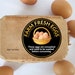 Fresh Unwashed Egg Stickers, Farm Fresh Eggs Stickers, Farm Fresh ...
