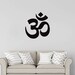 Om Symbol Wall Decal Om Hindu Zen Wall Sticker Meditation Om Namaste ...