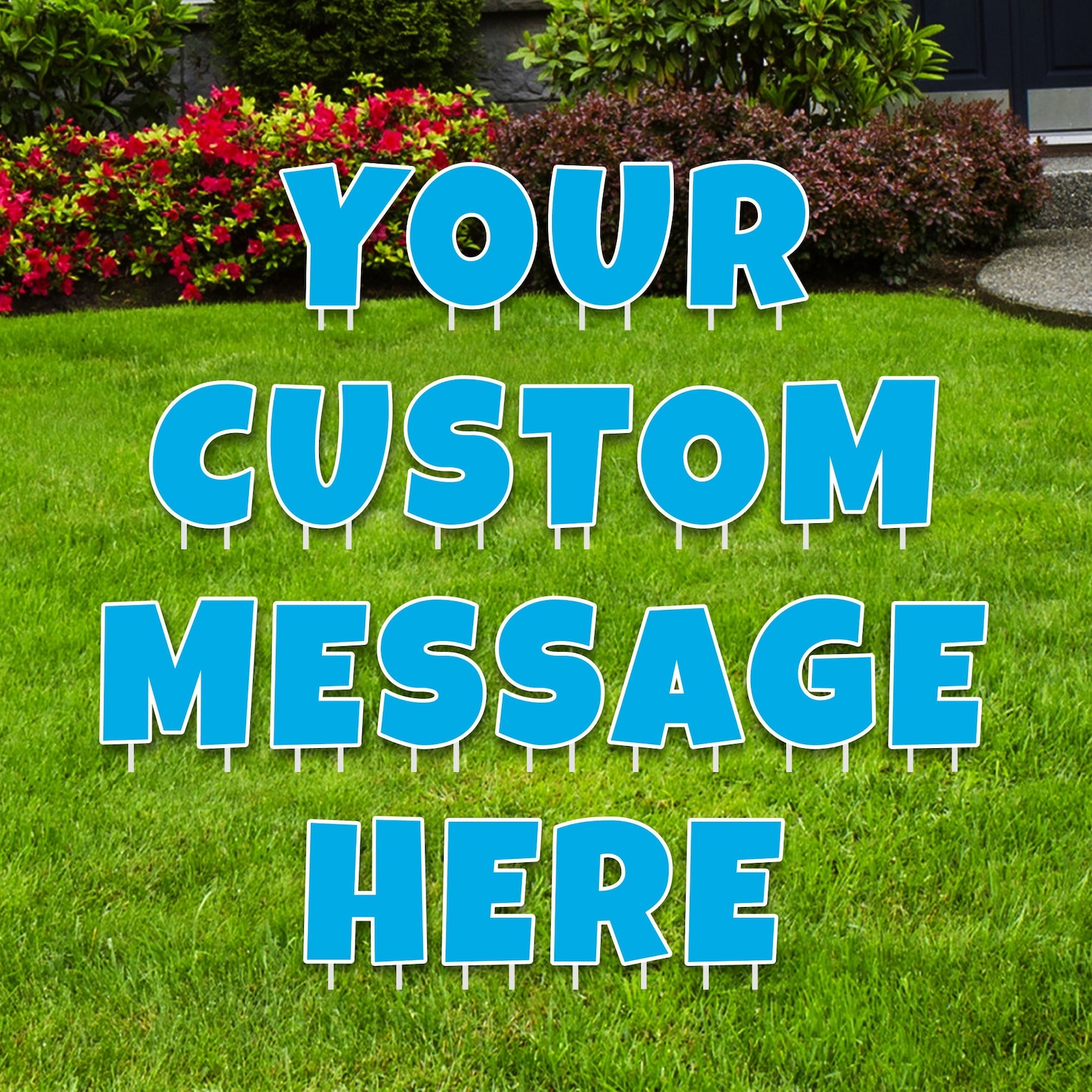 Custom Yard Sign Letters - Personalized Printed Yard Letters for ...