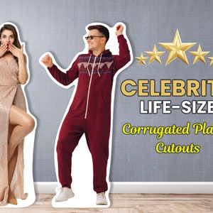 Custom Life Size Celebrity Cutouts of Any Photograph, Personalized Full ...