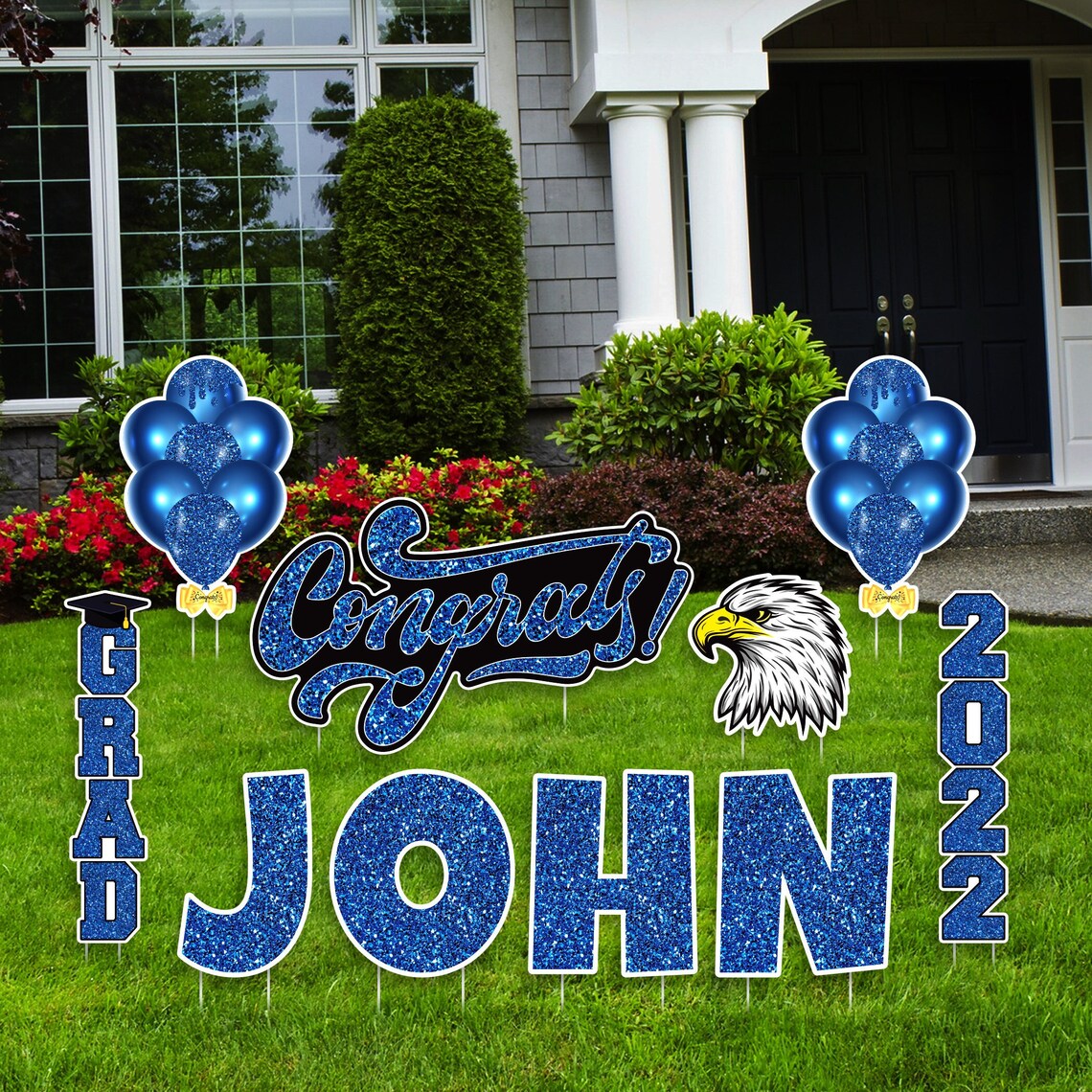 Personalized Graduation Yard Sign Letters 18 Custom - Etsy