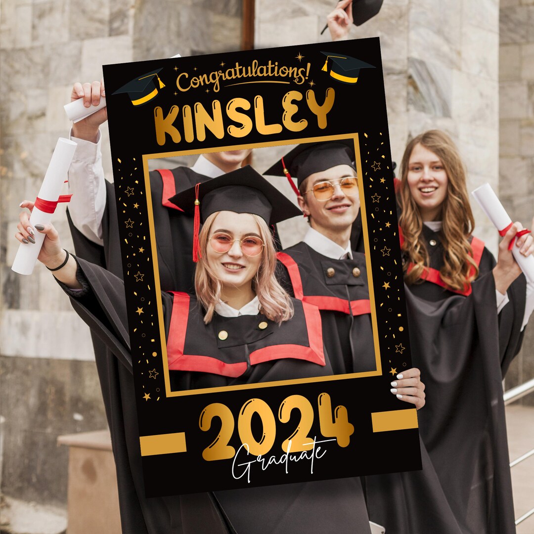 Personalized Graduation 2024 Selfie Frame, Class of 2024 Selfie Frame ...