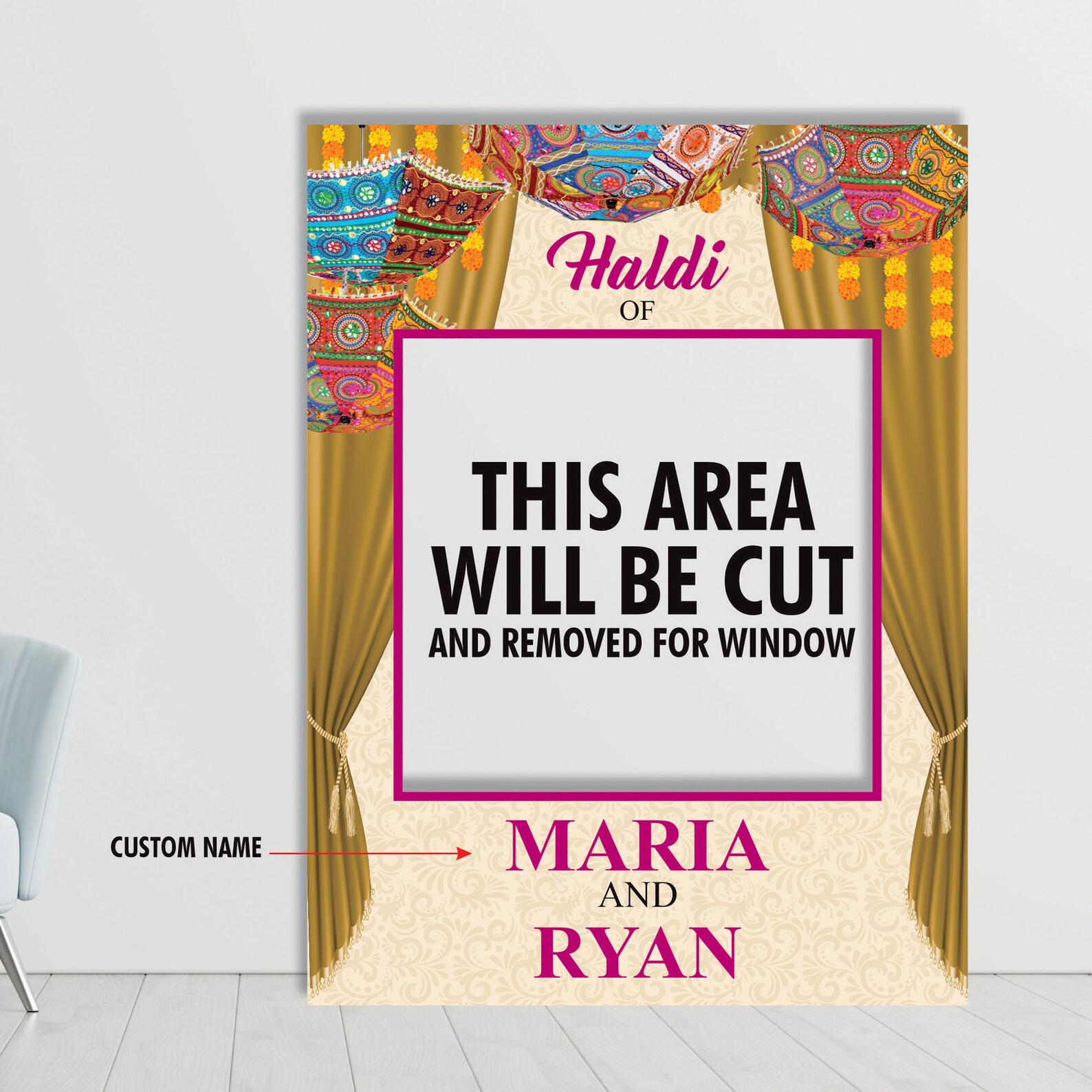 Personalized Haldi Selfie Frame Haldi Selfie Frame Photo - Etsy