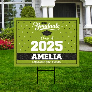 Personalized Graduation Senior Yard Sign 2025, Senior Grad Sign, Class ...