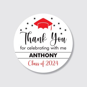 Personalized Graduation 2024 Stickers, Custom Class of 2024 Stickers ...