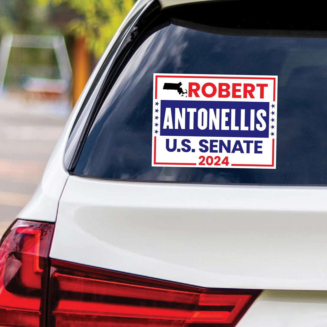 Robert Antonellis for U.S. Senate Massachusetts Sticker Vinyl Decal ...