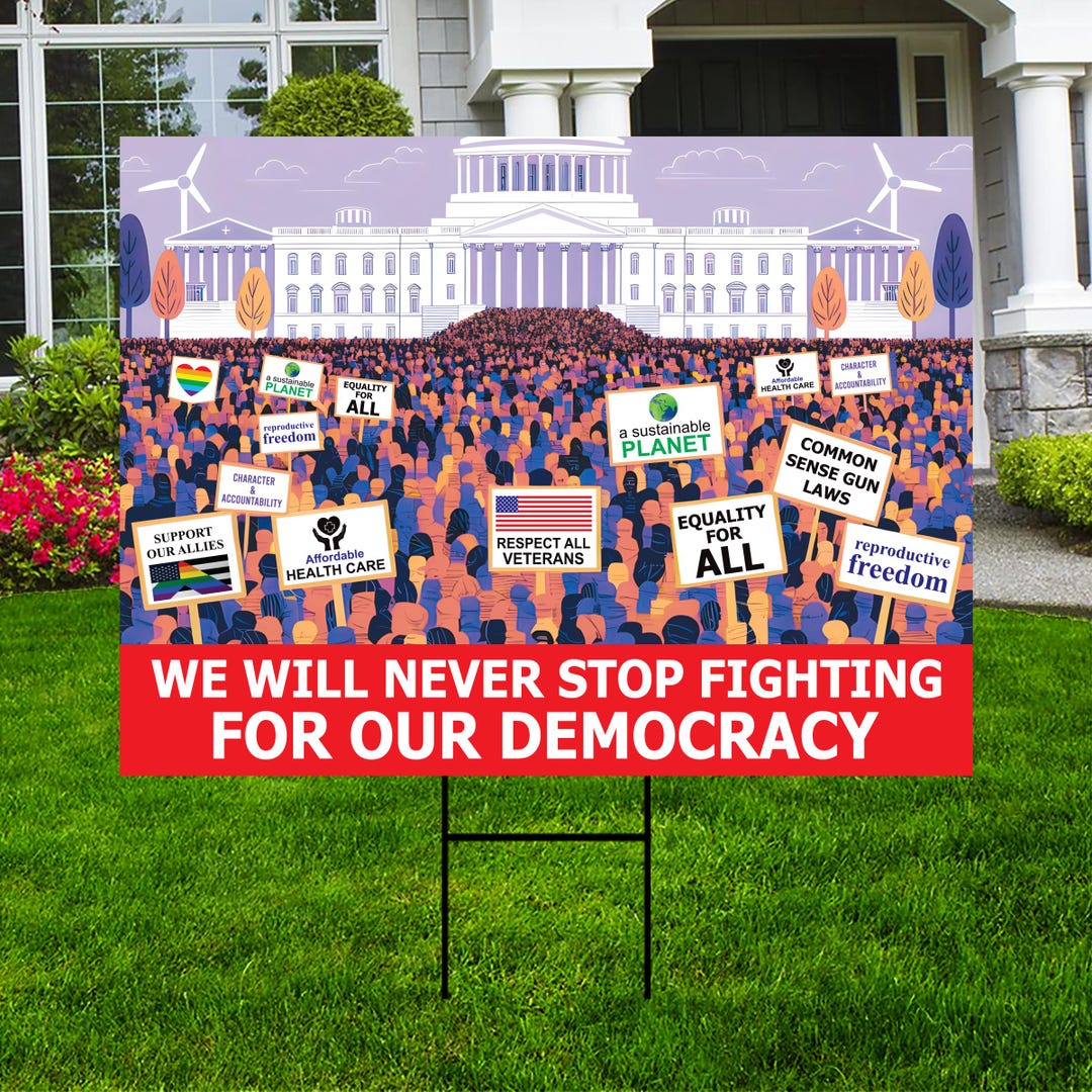 Letrero para jardín con la frase ¿Somos geniales todavía? Porque me ...