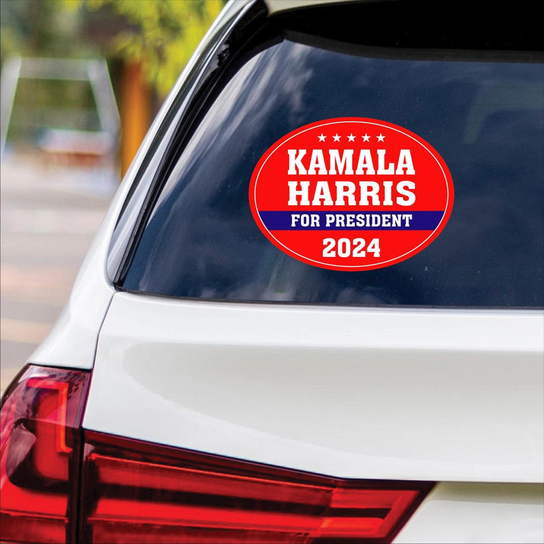 Kamala Harris 2024 Sticker Vinyl Decal, Harris for President 2024 Vinyl ...
