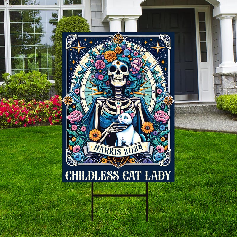 Harris Cat Lady Yard Sign - Etsy