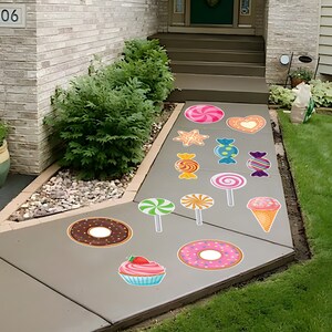 Candy Land Floor Decals, Laminated Removable Floor Graphics, Anti-slip ...