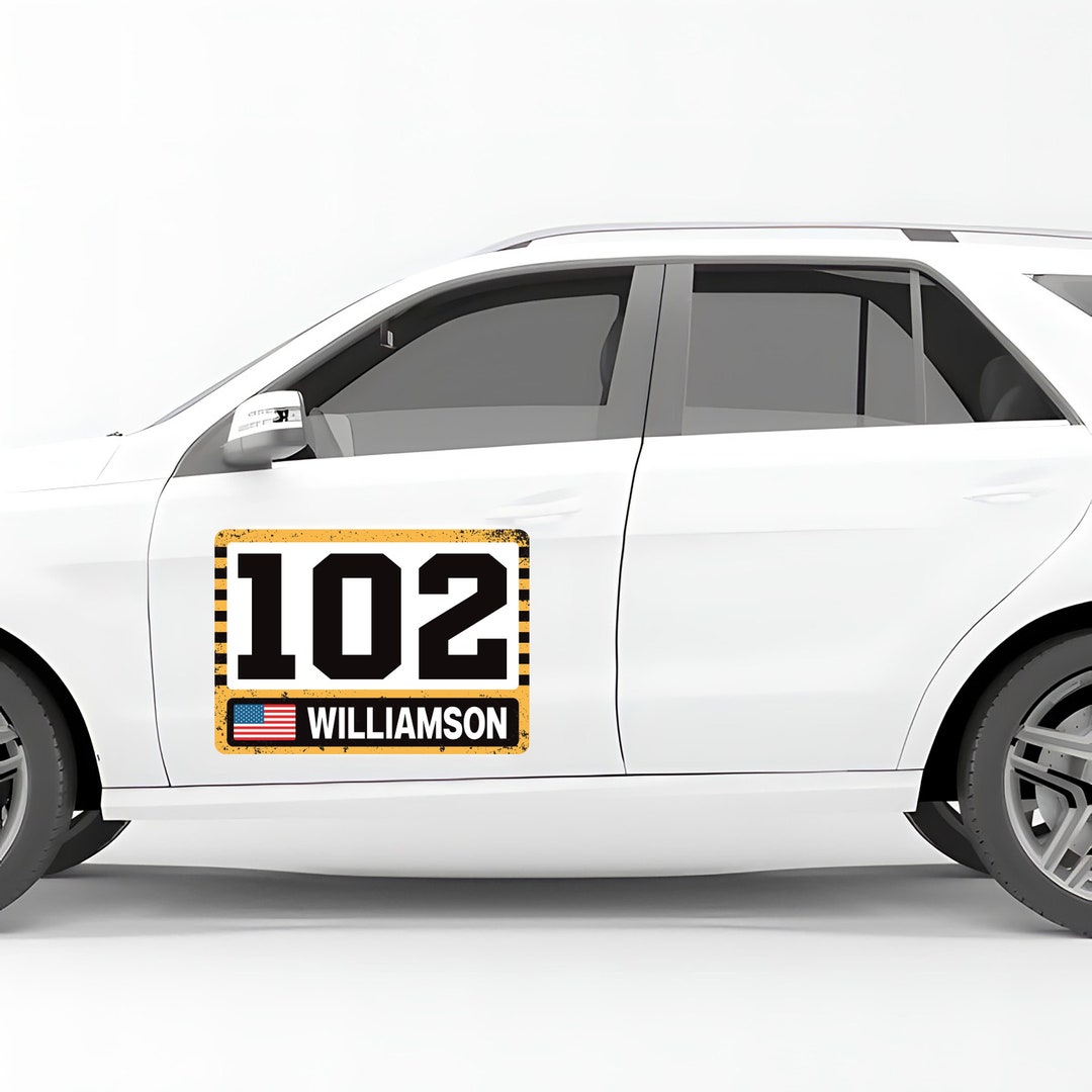 Retro Racing Number Magnet - Classic Sports Car Track Day Magnet ...