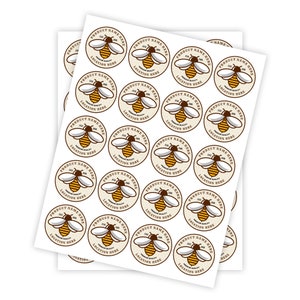 Personalized Honey Stickers, Custom Honey Product Stickers, Business ...