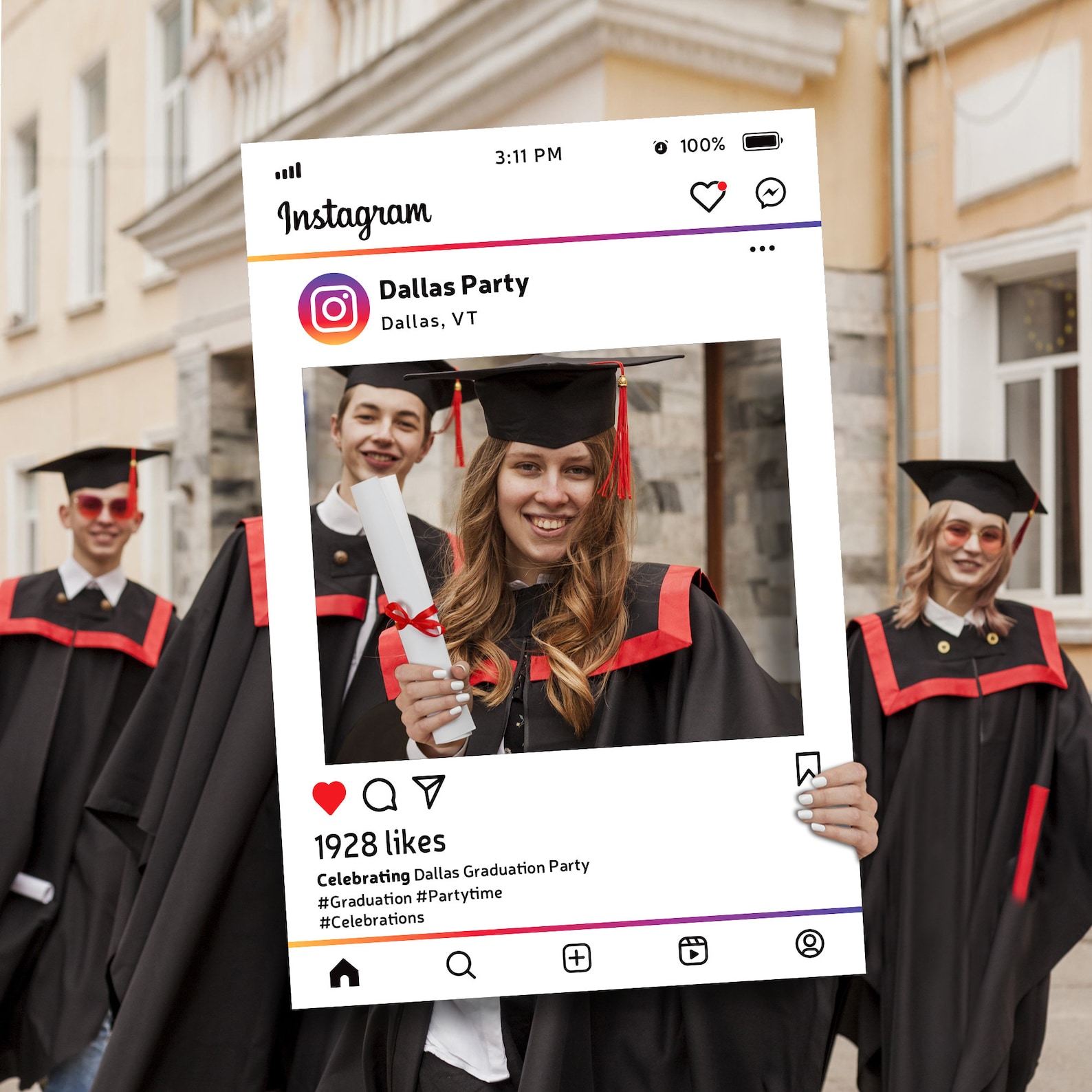 Personalized Selfie Frame, Instagram Selfie Frame, Graduations Parties ...