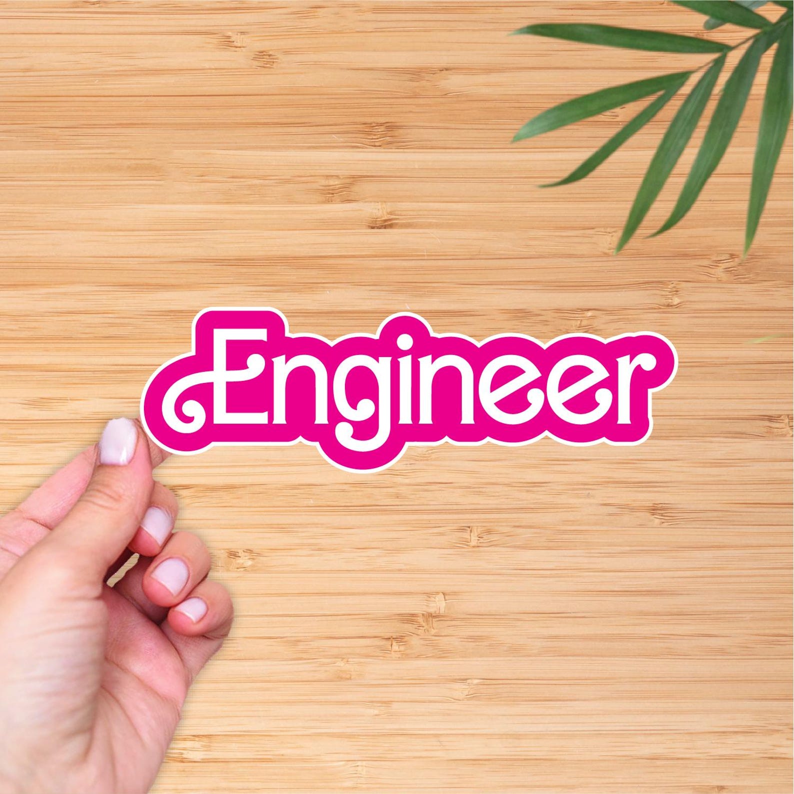 Engineer Sticker, Female Engineer Vinyl Sticker Decal, STEM Gift for ...