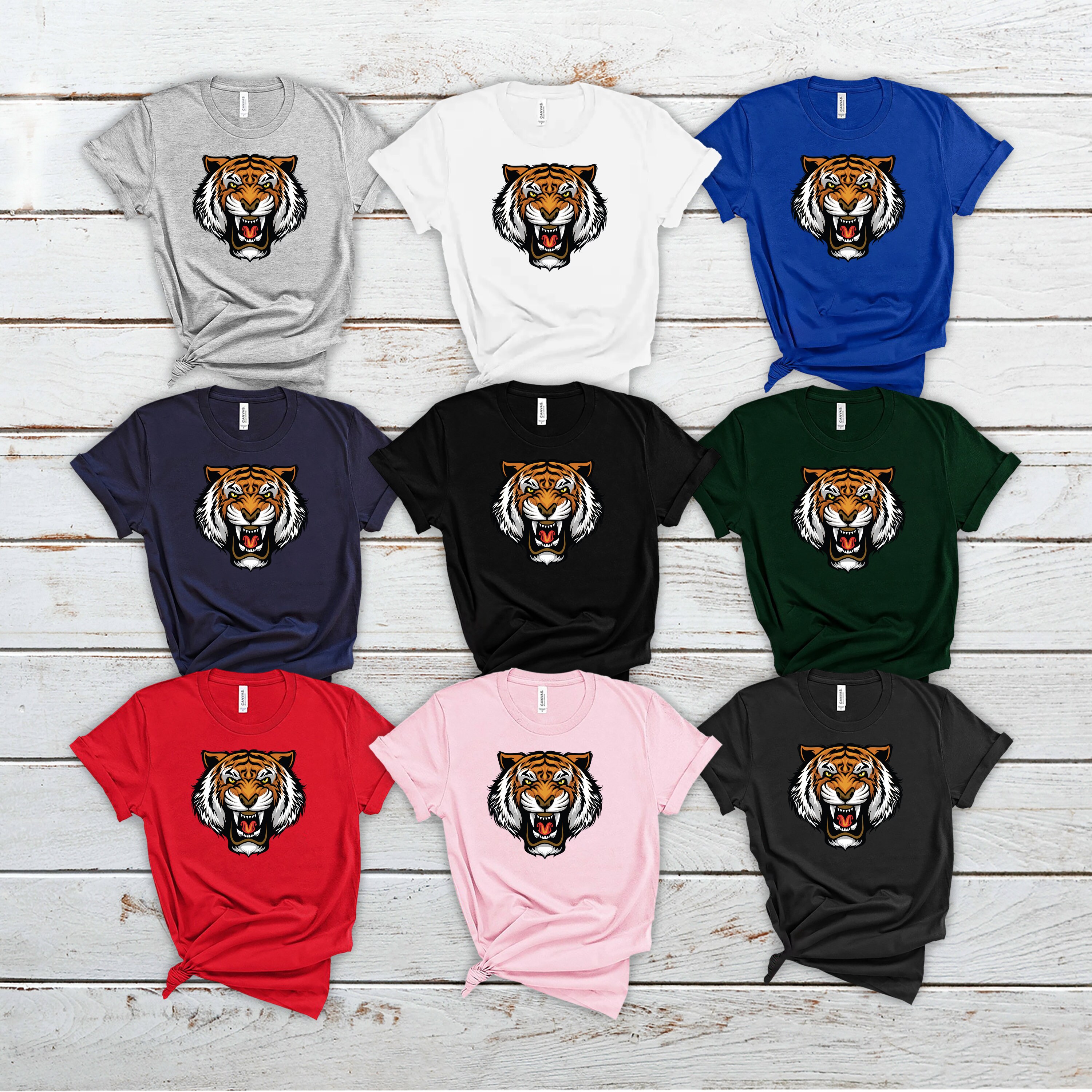 Bengal Tiger T-shirt for Men Bengals Women V Neck Shirt - Etsy