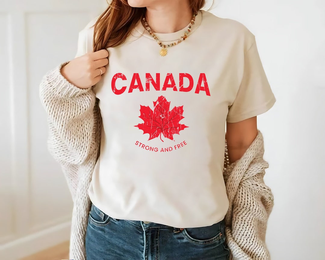 Happy Canada Day T-shirt for Men, Canada Day Women V Neck Shirt, Canada ...