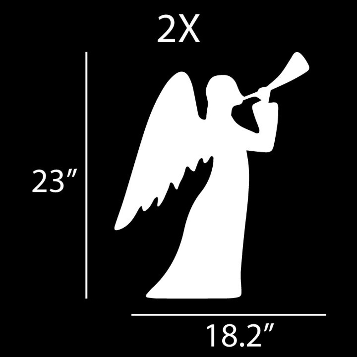 Holy Nativity - Angel Yard Sign Cutouts - Merry Christmas Yard Décor ...