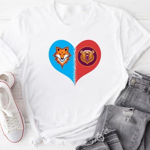 Custom House Divided Shirt, Personalized Two Sports Team Shirt ...