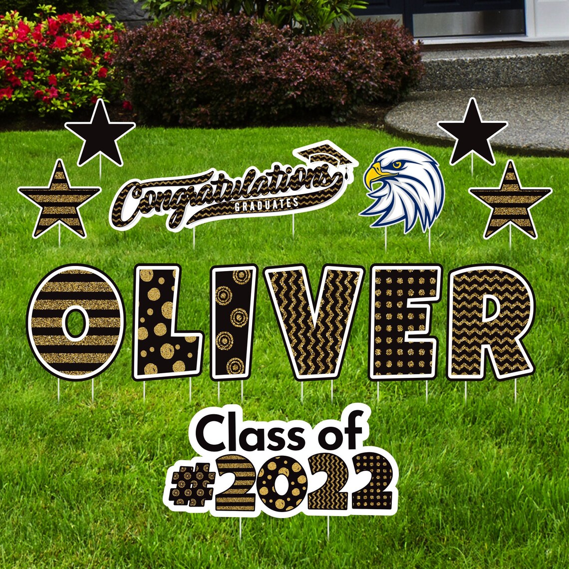 Personalized Graduation Yard Sign Letters 18 Custom - Etsy